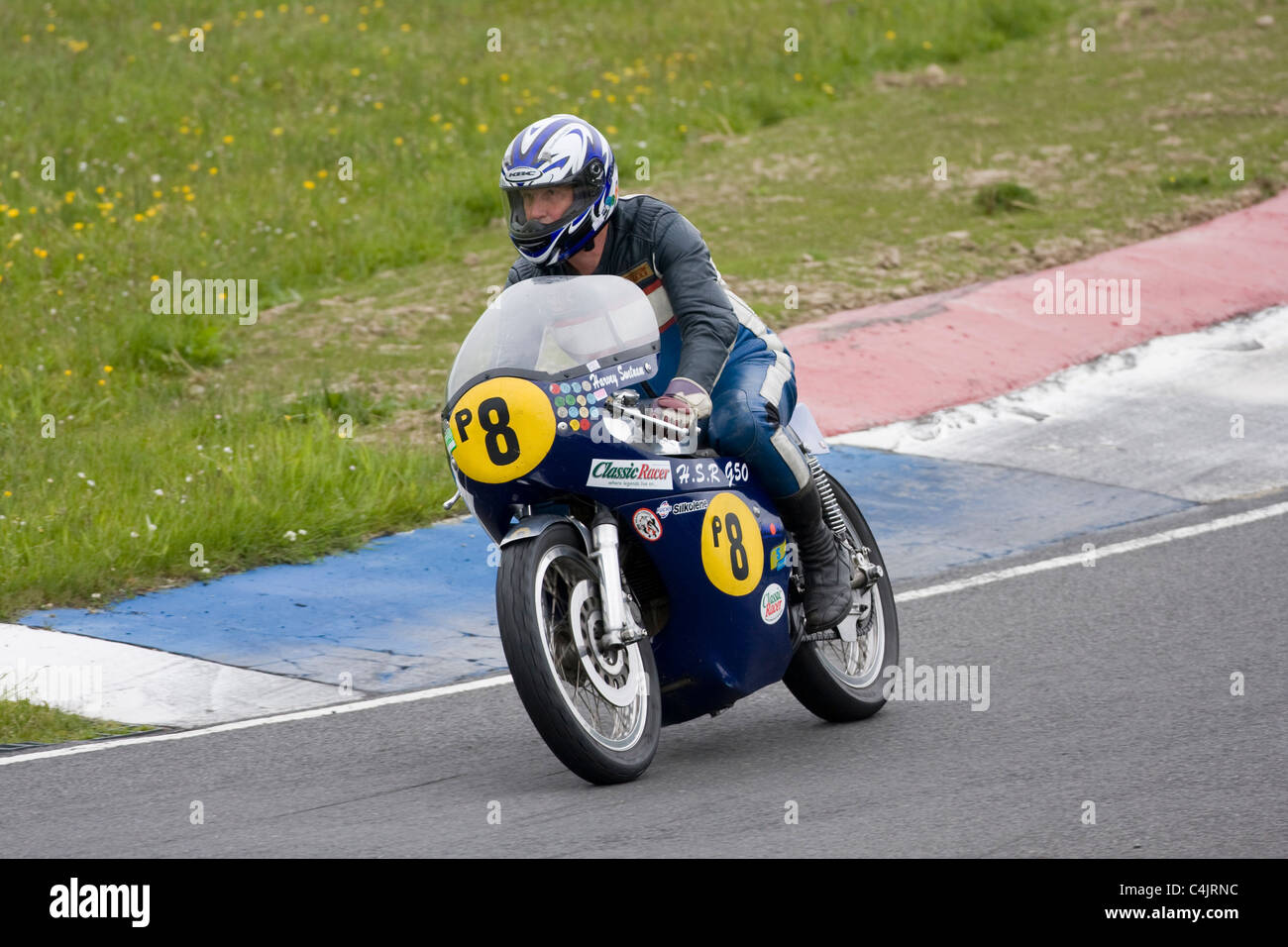 Seeley G50 Mk3 ridden by Harvey Swetnam Stock Photo - Alamy