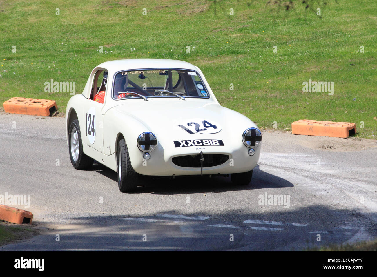 Classic racing austin car healey sprite High Resolution Stock ...