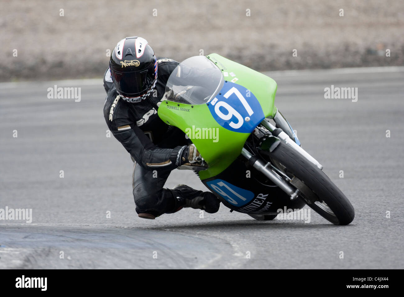 Dunnell Manx 349cc ridden by Andrew Taylor Stock Photo - Alamy