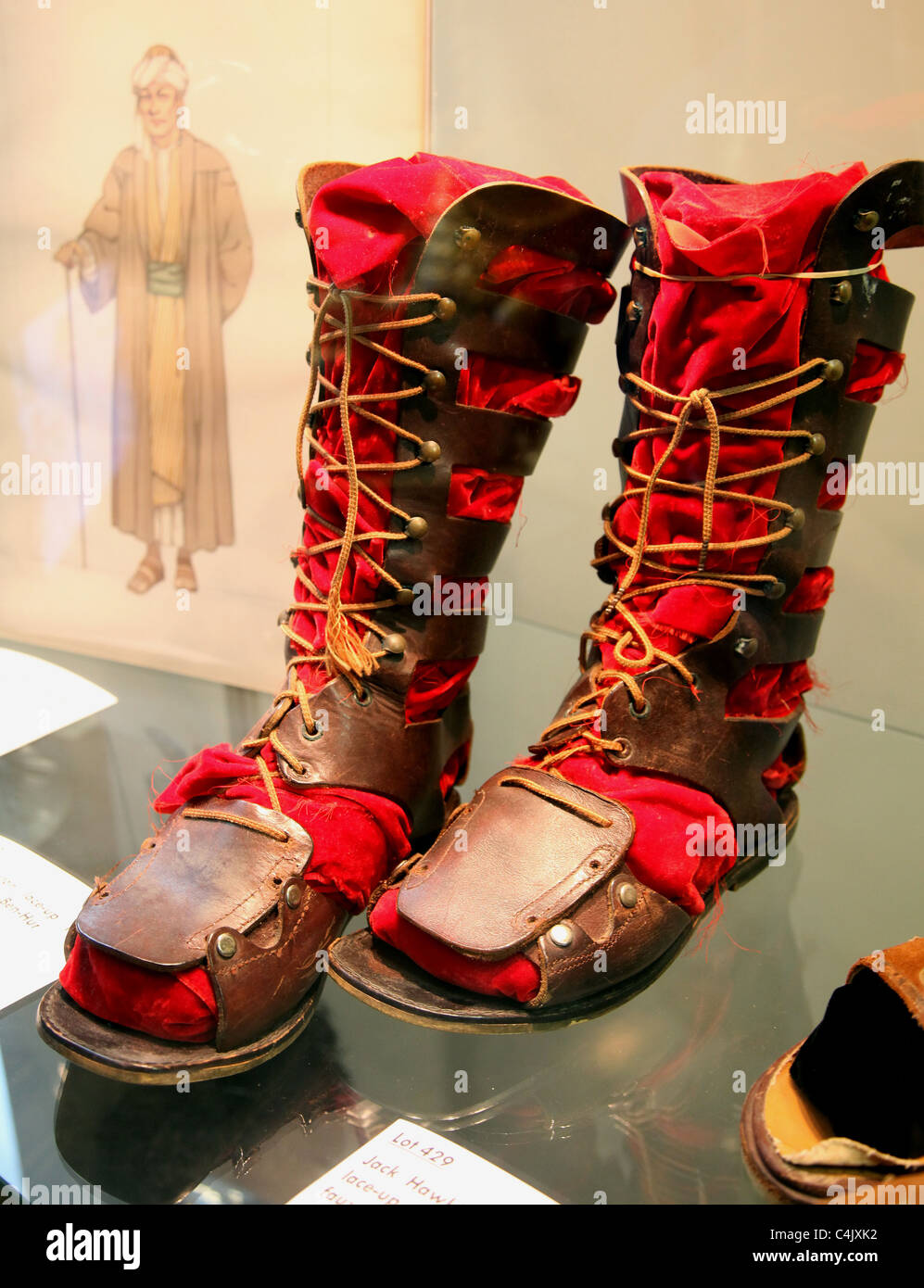 CHARLTON HESTON BOOTS FROM BEN HUR DEBBIE REYNOLDS HOLLYWOOD ...