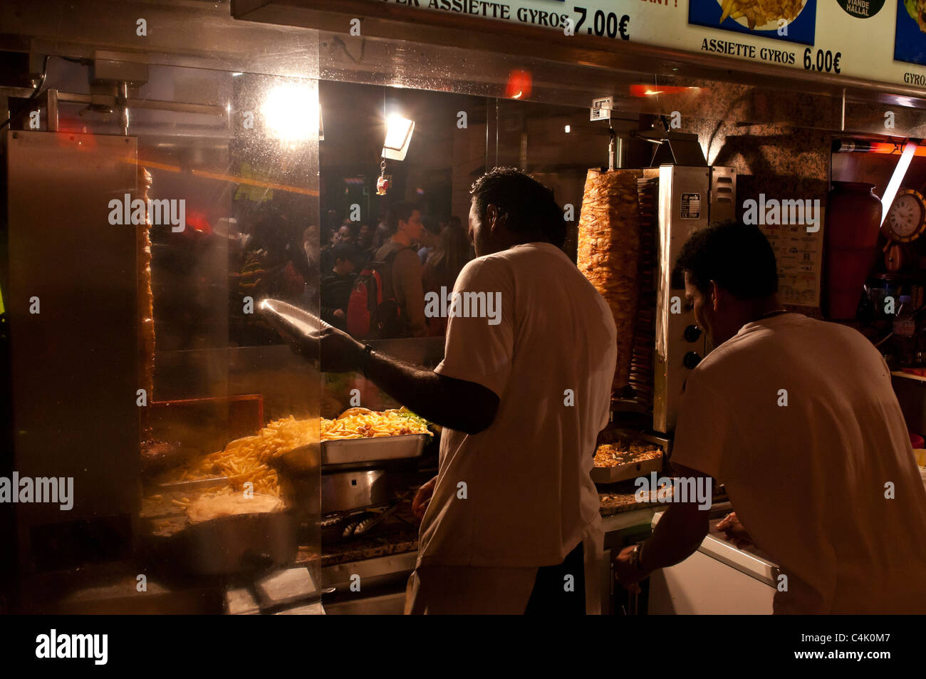 Fast-Food restaurant in the Latin quartier of Saint-Michel, Paris ...