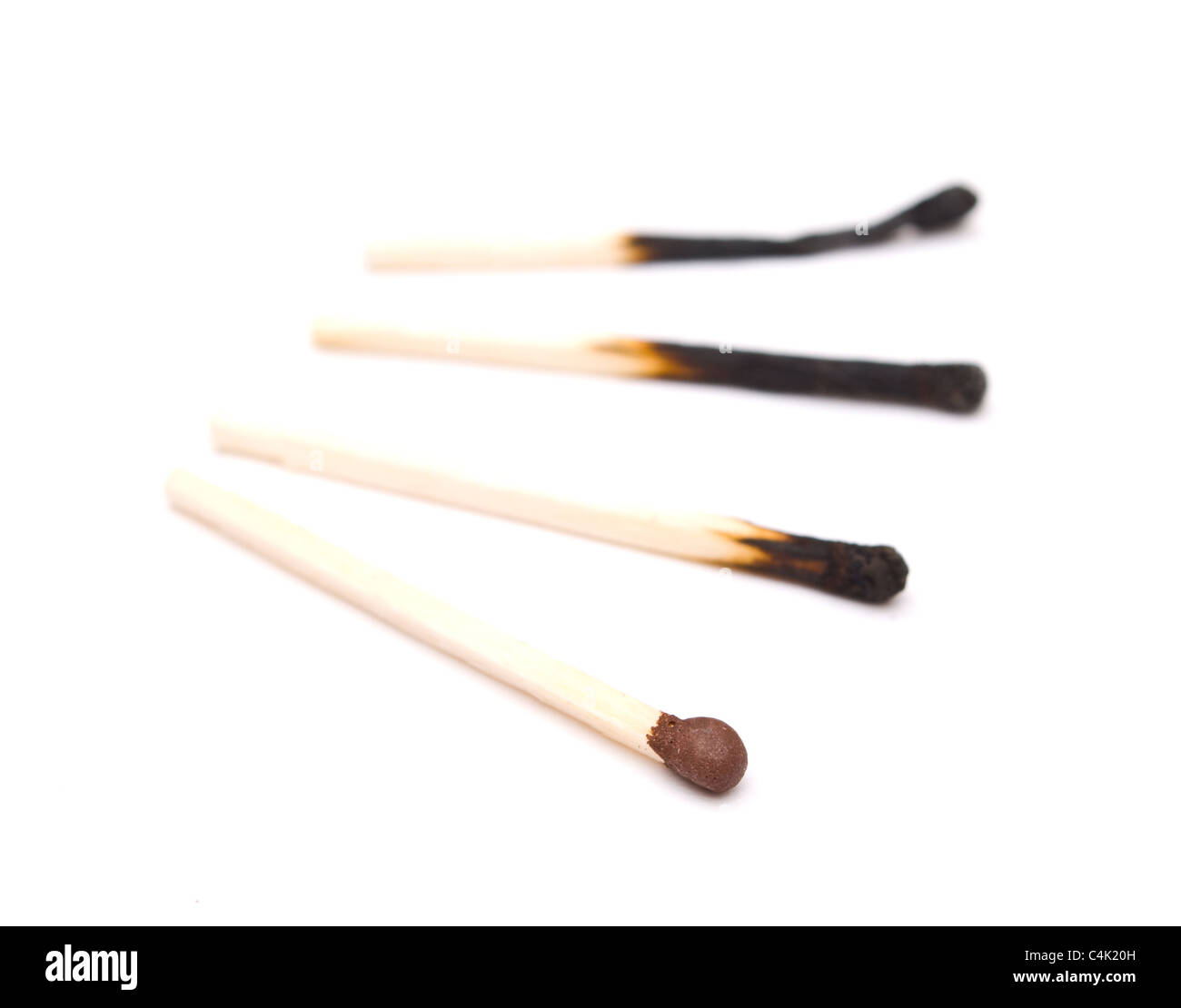 matches isolated on white background Stock Photo - Alamy