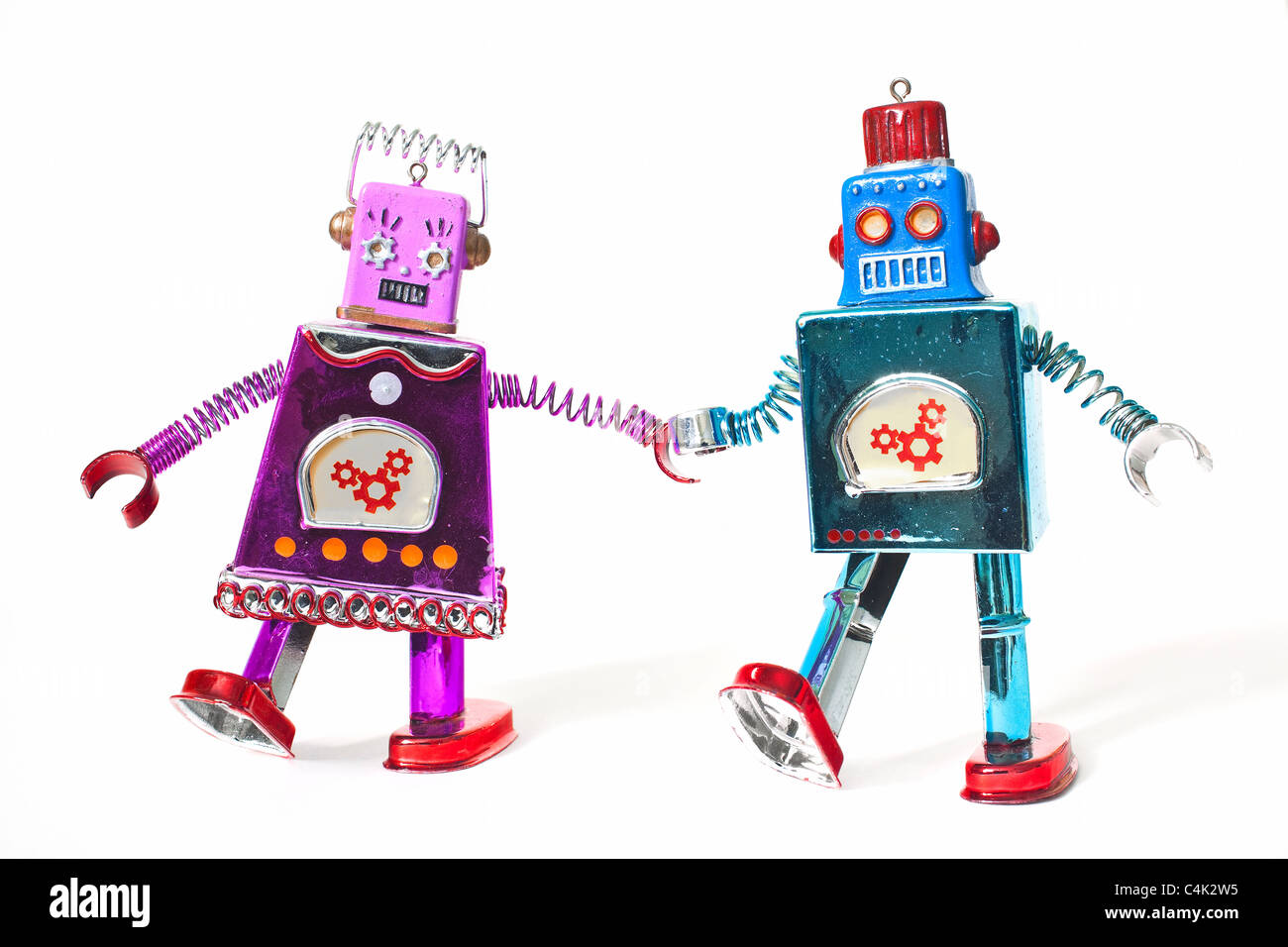 Robot technology couple love Cut Out Stock Images & Pictures - Alamy