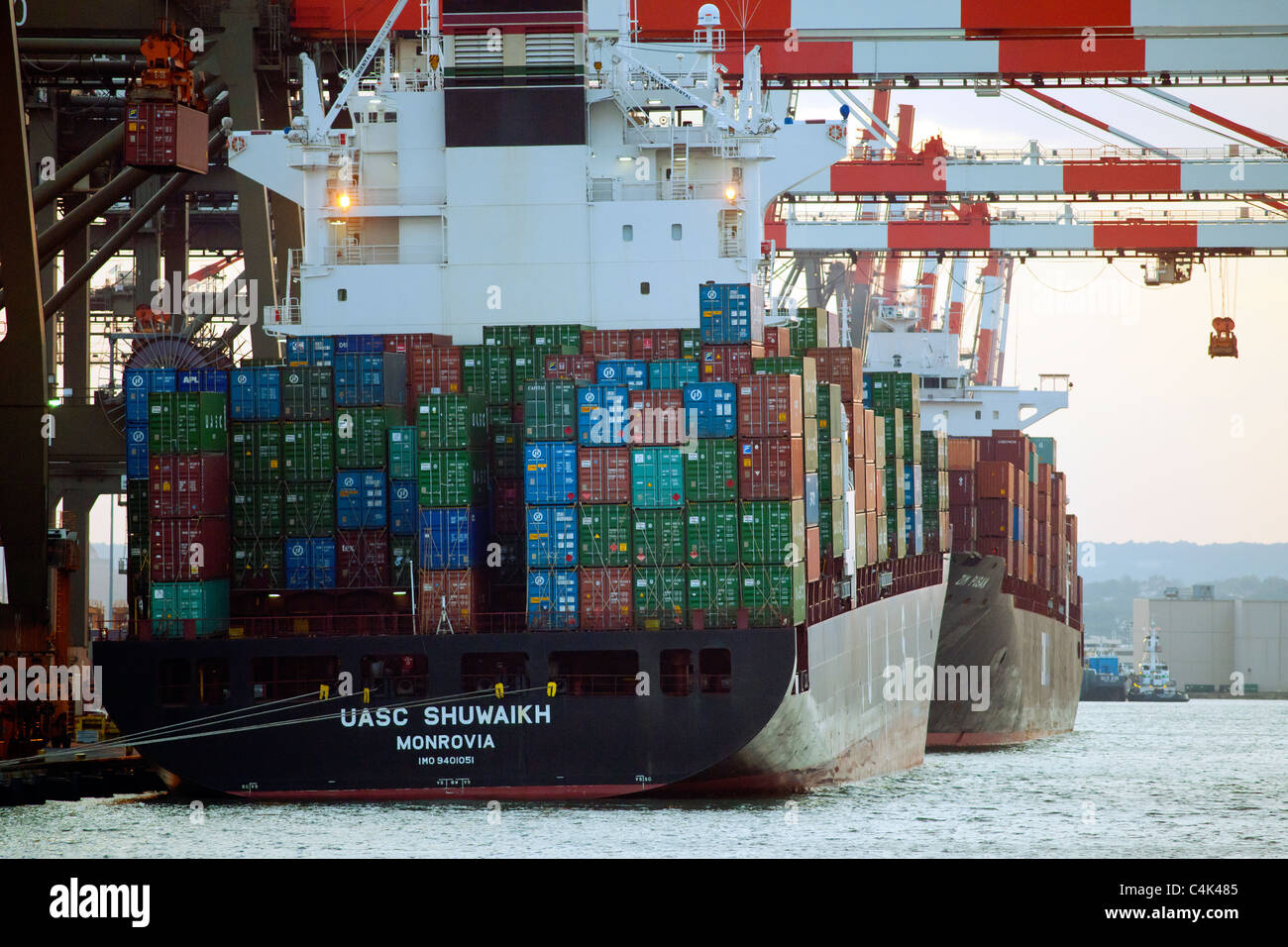 The UASC line Shuwaikh unloads in Port Elizabeth in the New York and ...