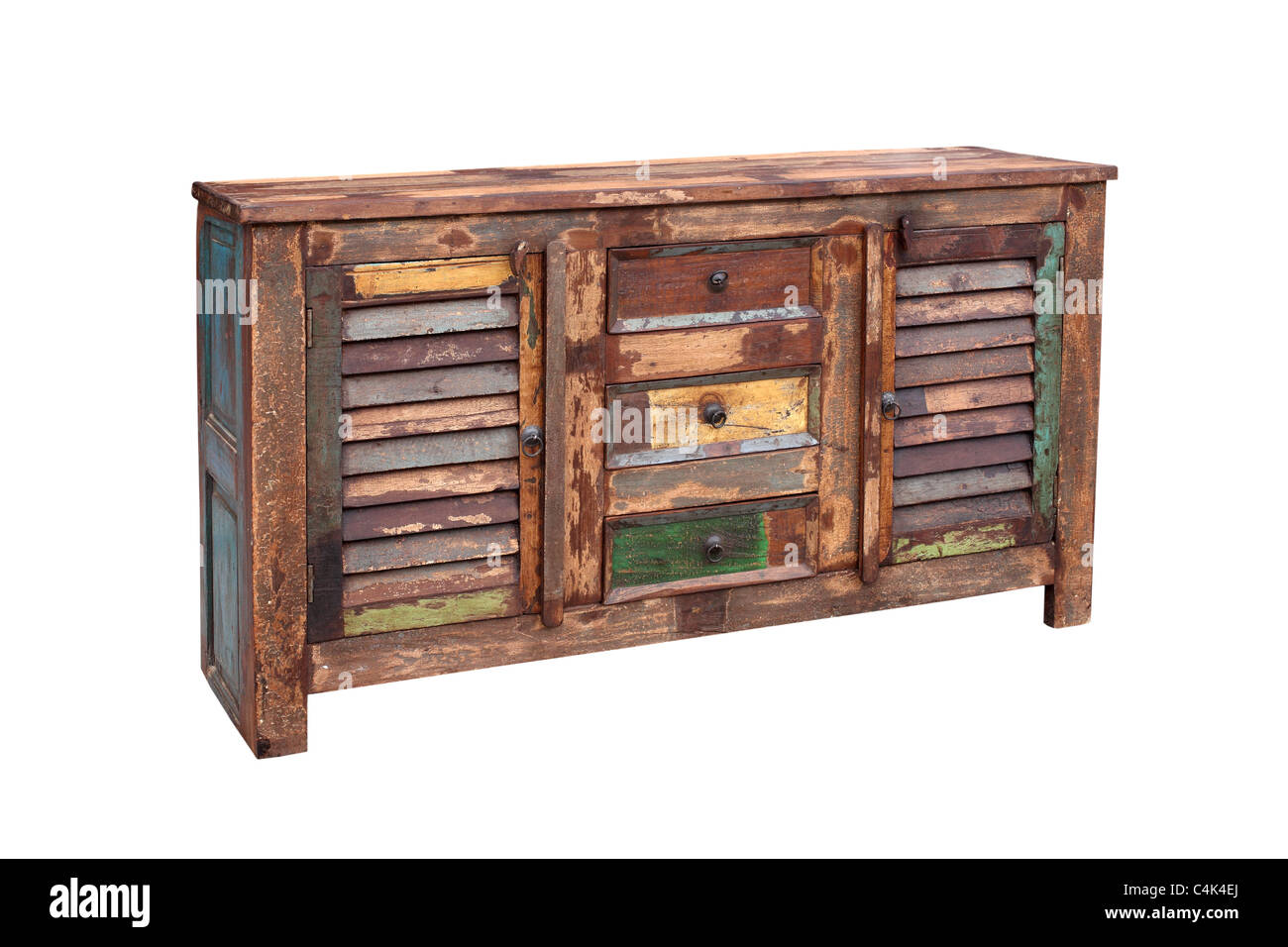 old over used dresser Stock Photo - Alamy