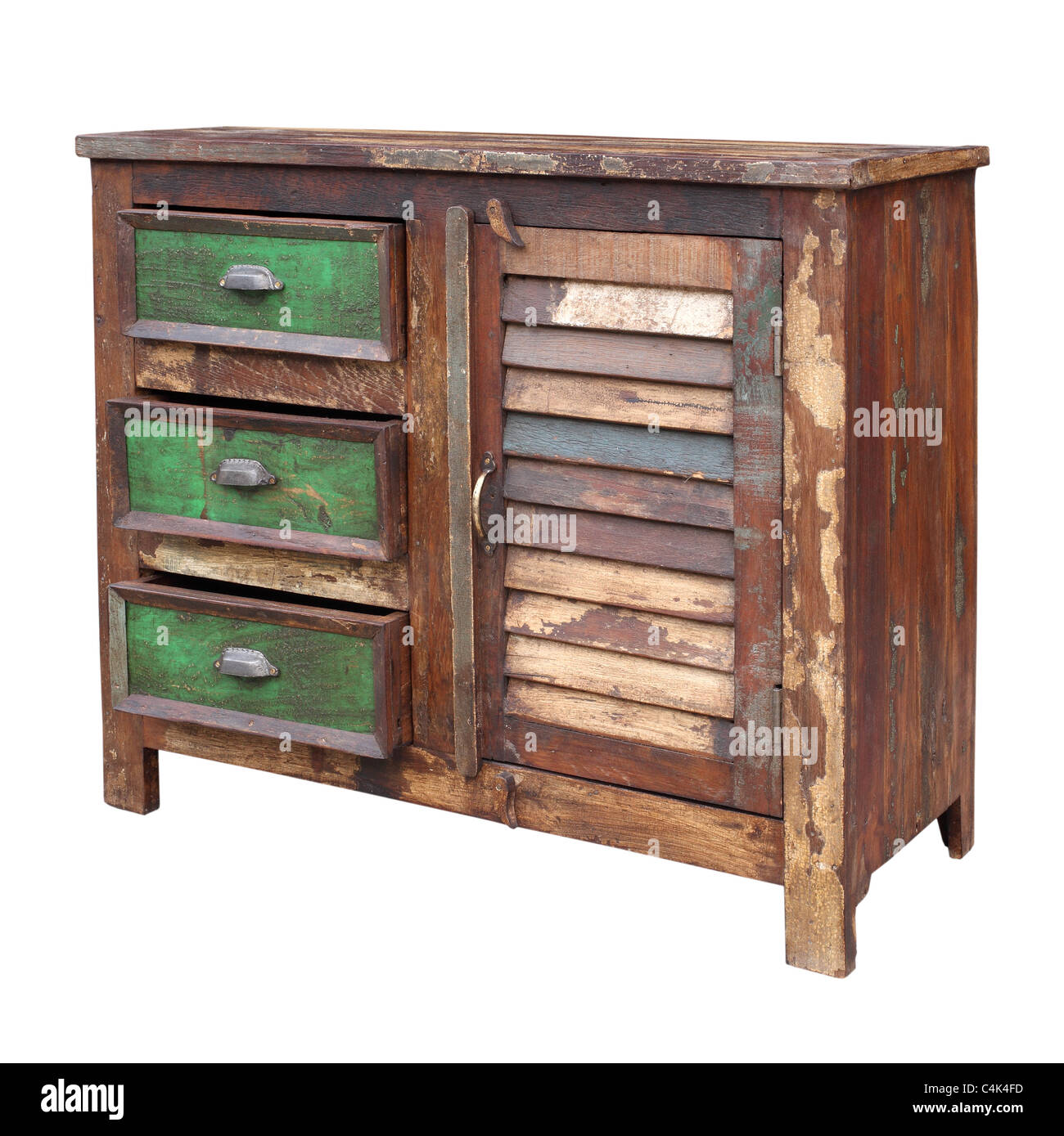 old over used dresser Stock Photo - Alamy