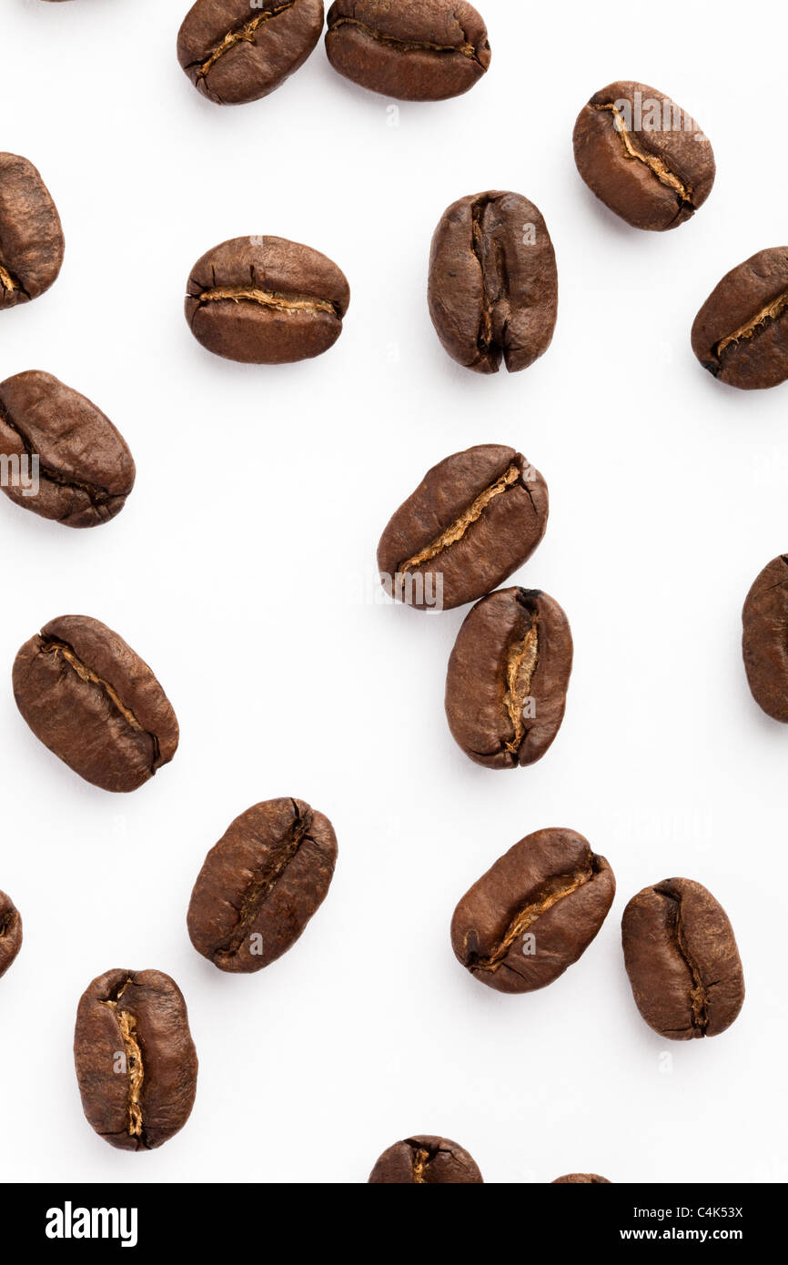 Coffee Bean with white background Stock Photo - Alamy