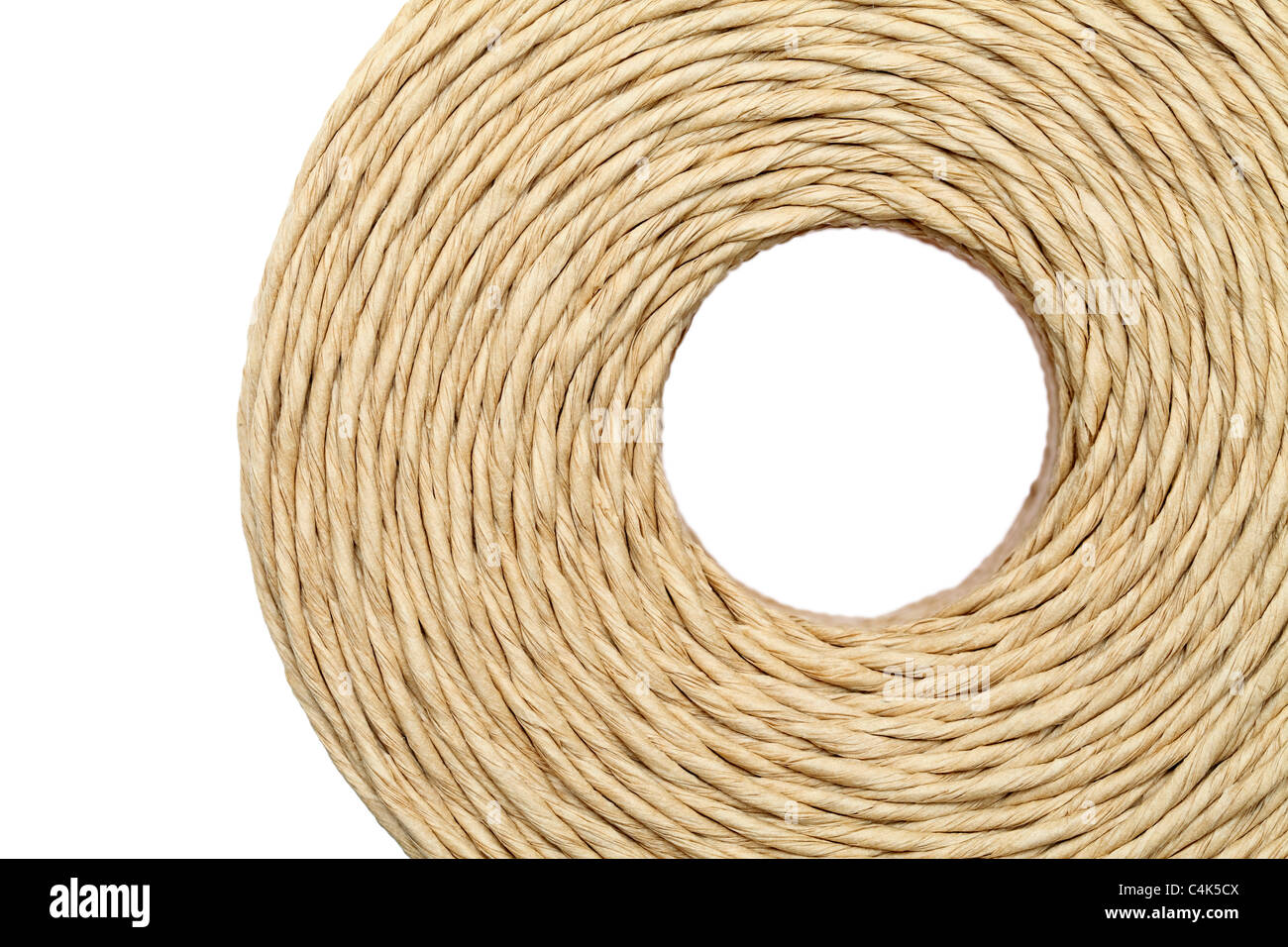 String hank isolated on white background Stock Photo - Alamy