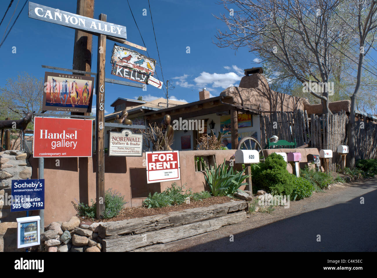 Santa fe new mexico canyon road hi-res stock photography and images - Alamy