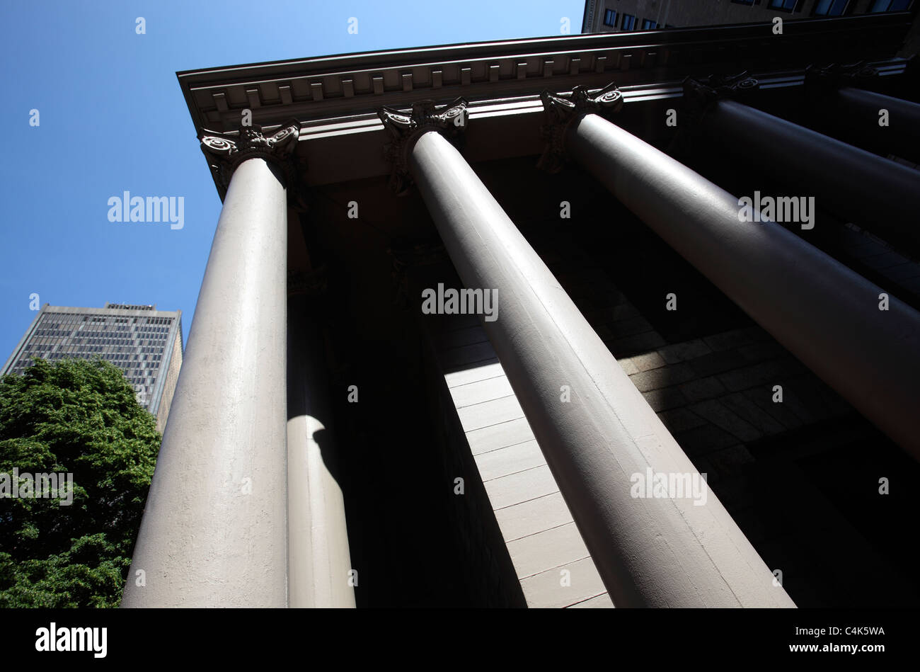 Columns on Kings Chapel, Boston, Massachusetts Stock Photo - Alamy