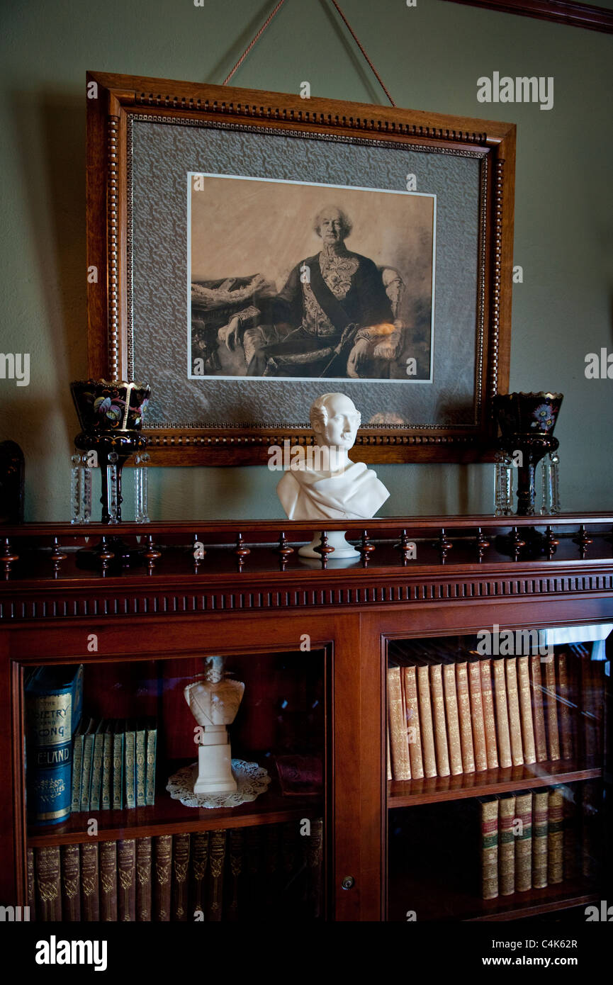 The interiors of Craigdarroch Castle in Victoria, British Columbia, is ...