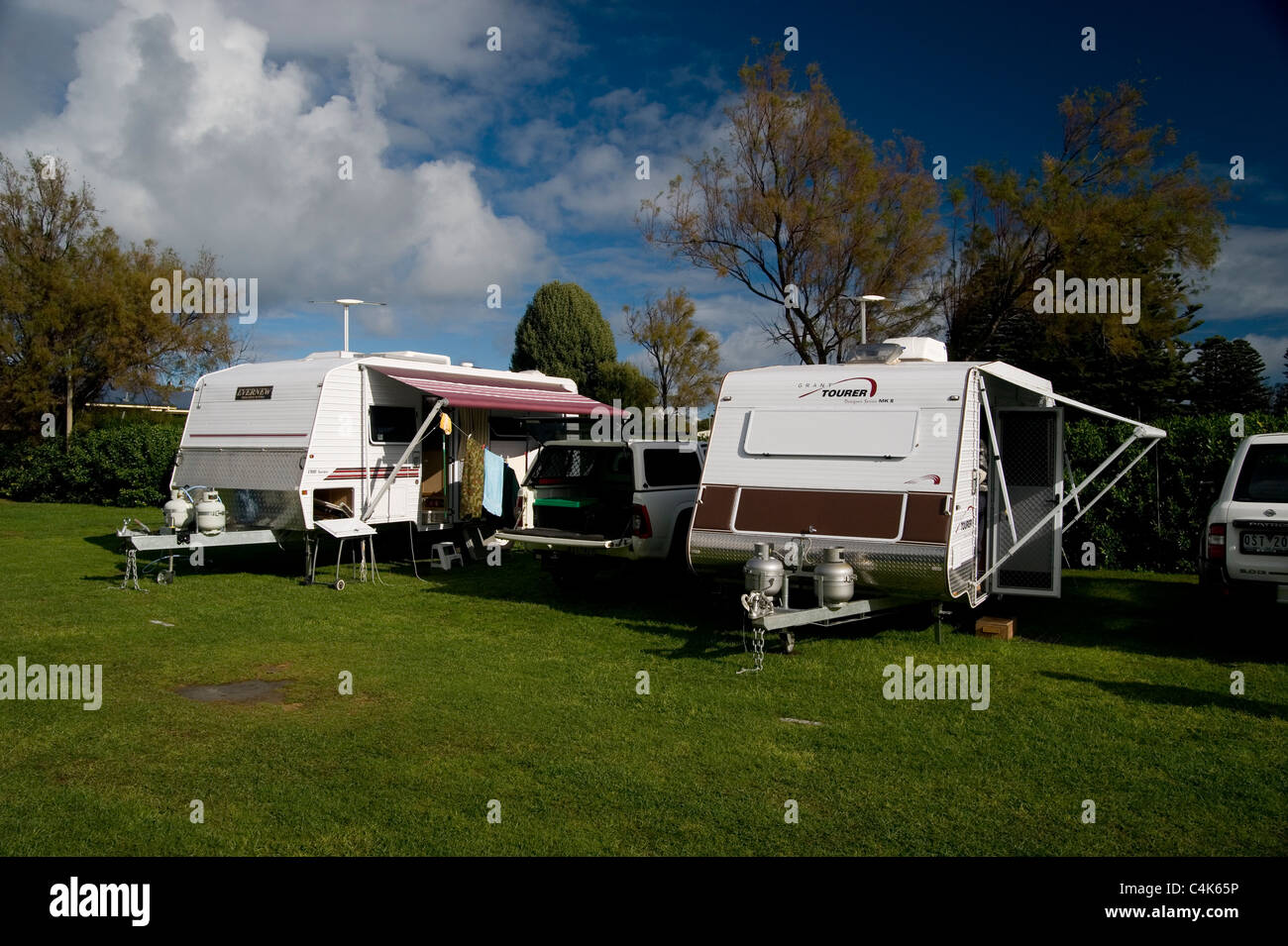 Parked caravans hi-res stock photography and images - Alamy