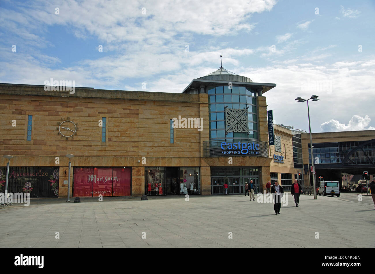 Entrance to Eastgate Shopping Centre, Milburn Road, Inverness, Scottish ...