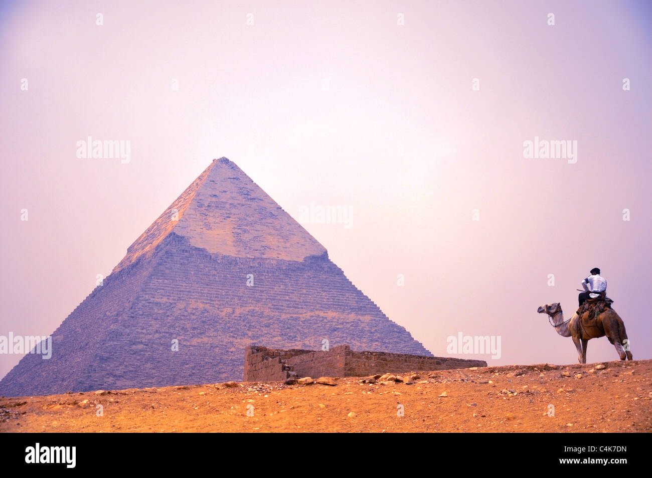 Landmark of the famous pyramid of Giza in Cairo,Egypt Stock Photo - Alamy