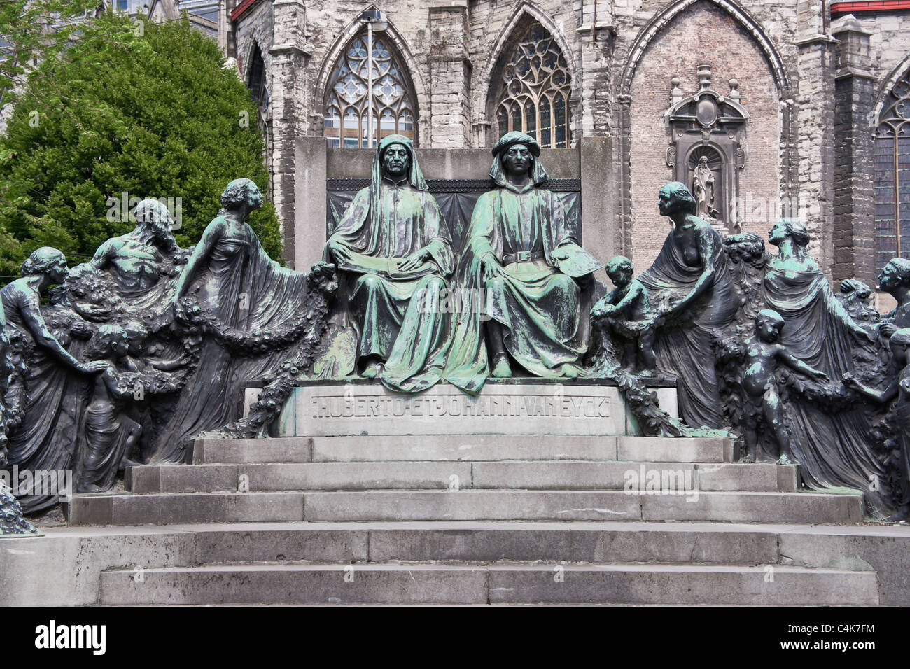 Ghent gent belgium bronze statue hi-res stock photography and images ...