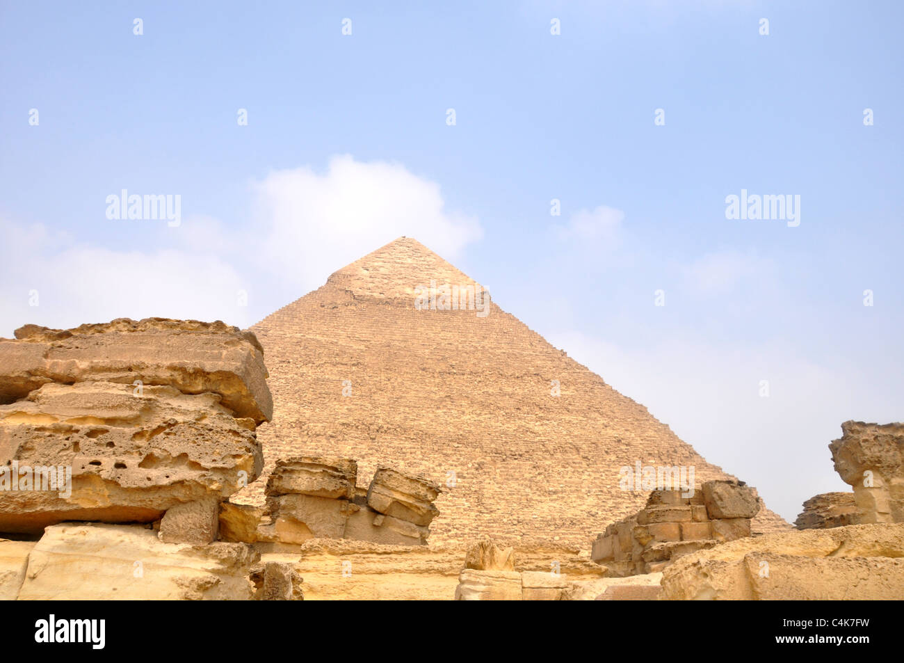 Landmark of the famous pyramid of Giza in Cairo,Egypt Stock Photo - Alamy