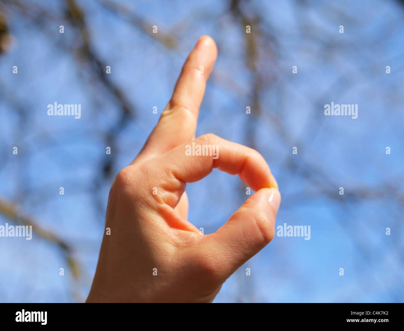 hand - OK gesture Stock Photo - Alamy