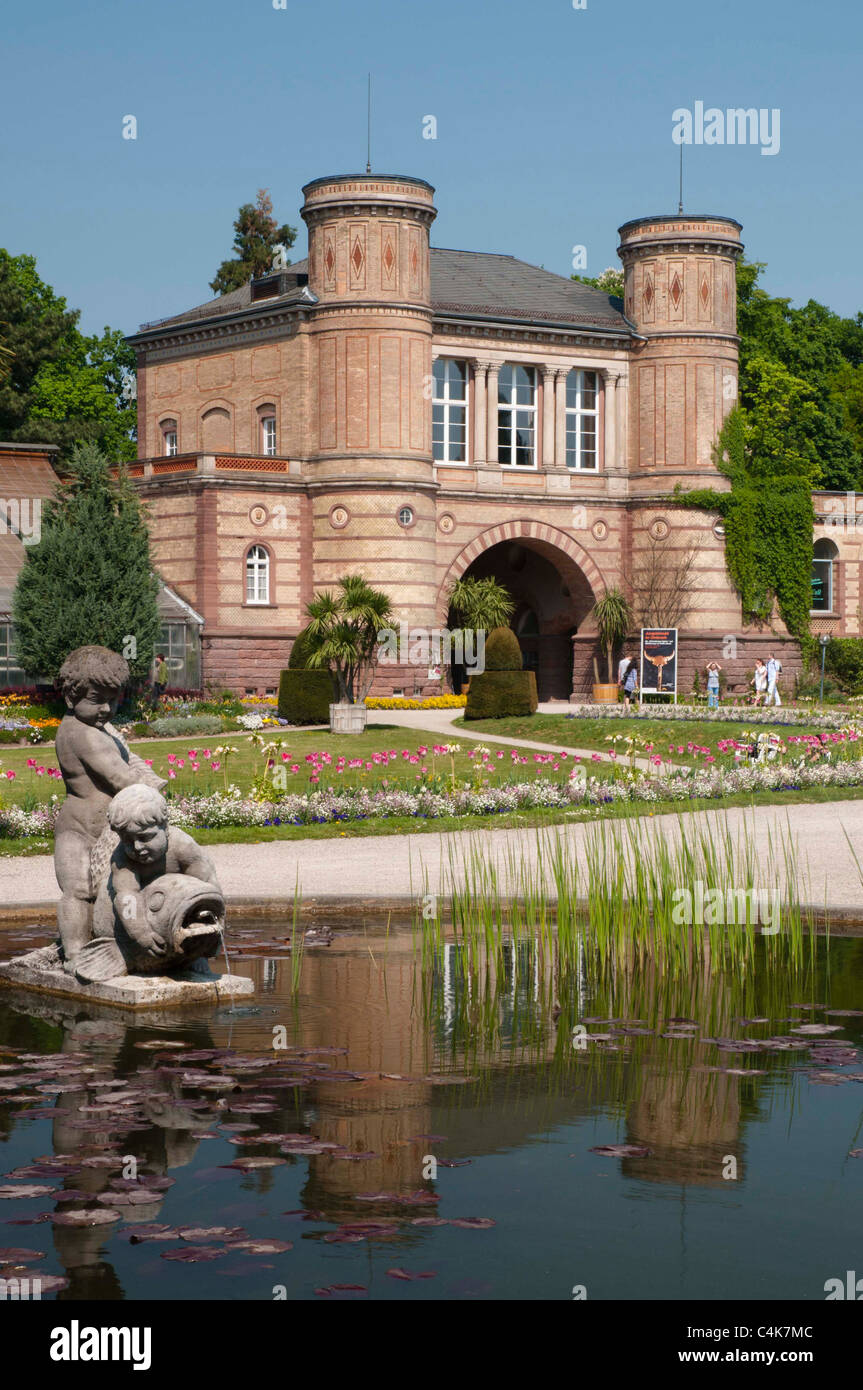Gatehouse in the Botanical Gardens Karlsruhe, Baden-Wuerttemberg ...
