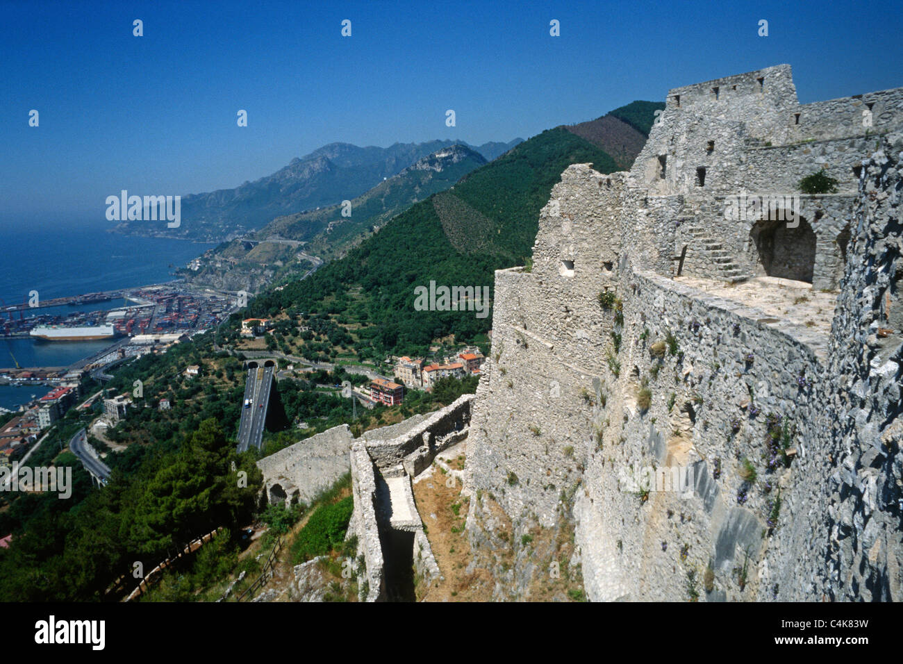 Castello di Arechi, Salerno. Italy Stock Photo - Alamy