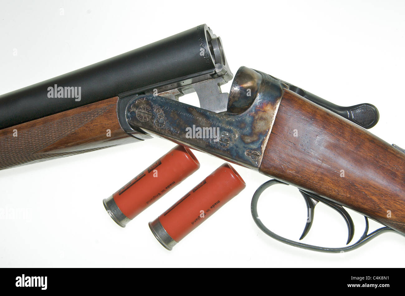 Double barrel barreled shotgun hi-res stock photography and images - Alamy