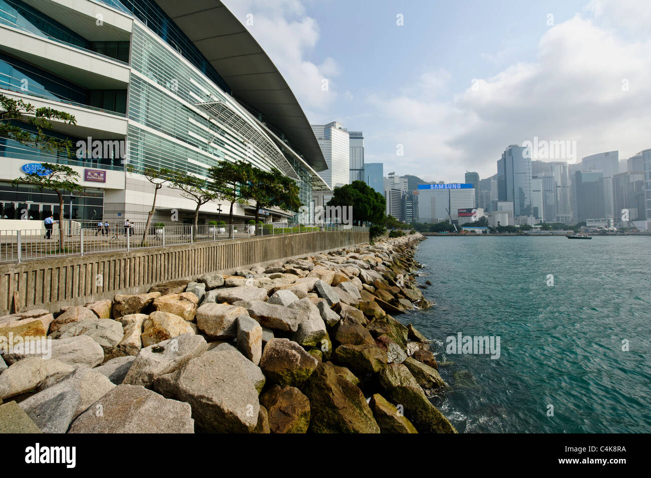 Waterfront Promenade by HK Convention & Exhibition Centre on Hong Kong ...