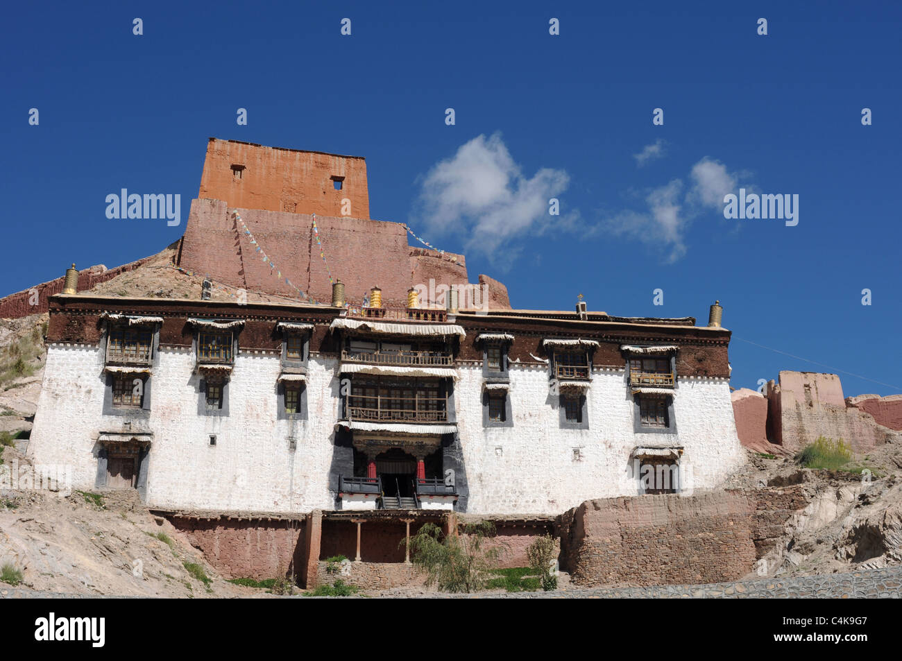 Scenery of a famous lamasery in Tibet Stock Photo - Alamy