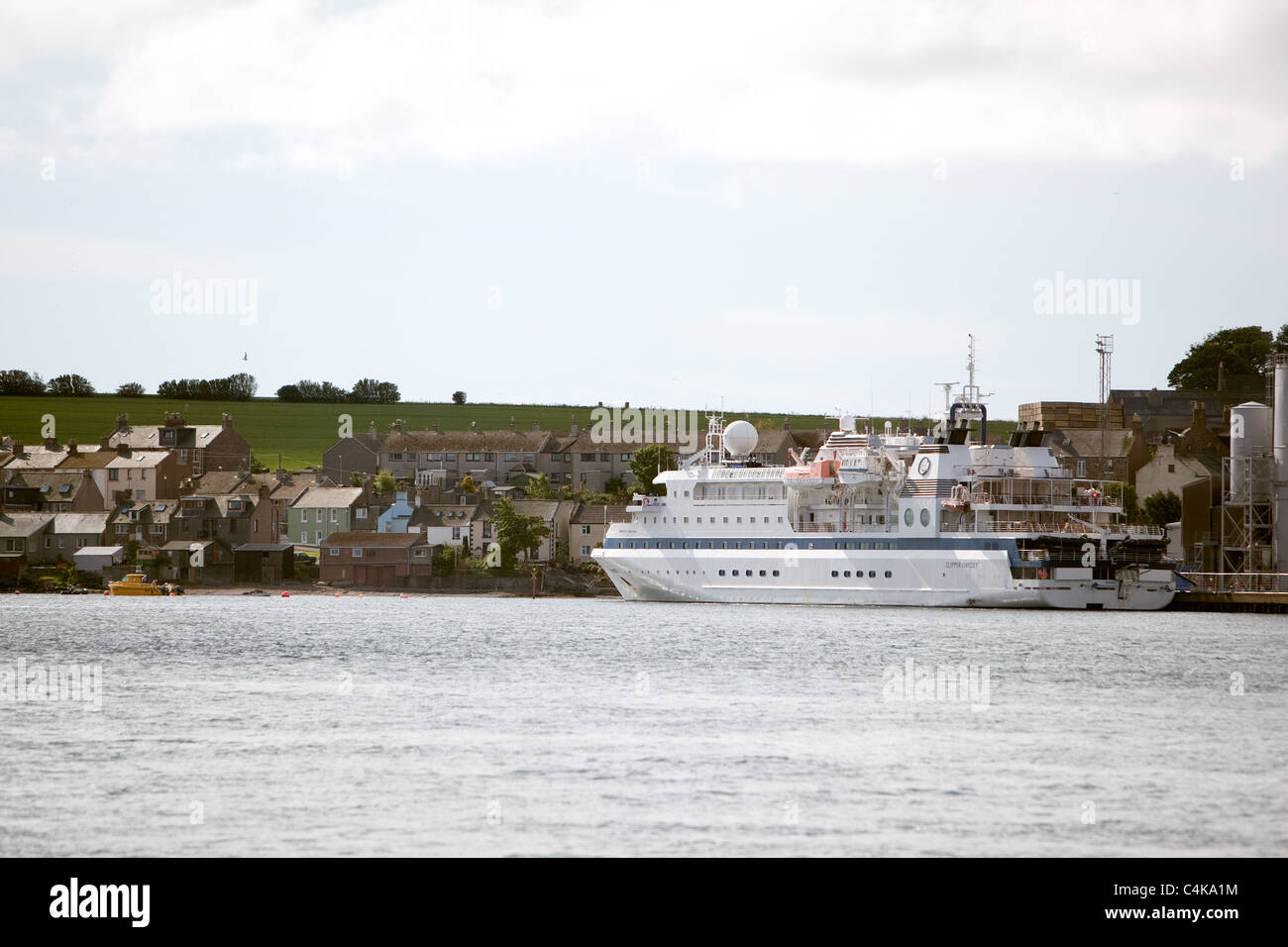 Passenger ship "Clipper Odyssey" alongside Montrose Harbour.Angus ...