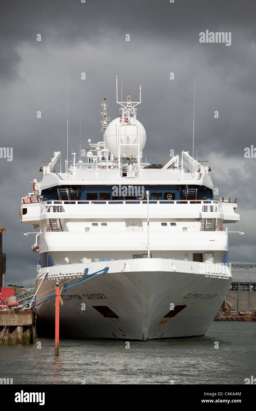 Passenger ship "Clipper Odyssey" alongside Montrose Harbour. Angus ...