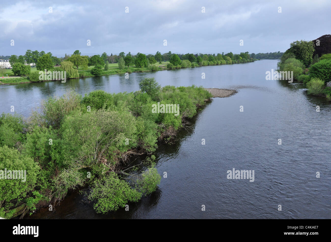 Perth view across River Tay, Scotland Stock Photo - Alamy