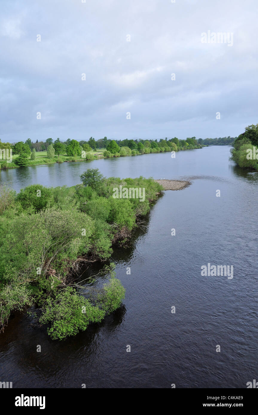 Perth view across River Tay, Scotland Stock Photo - Alamy