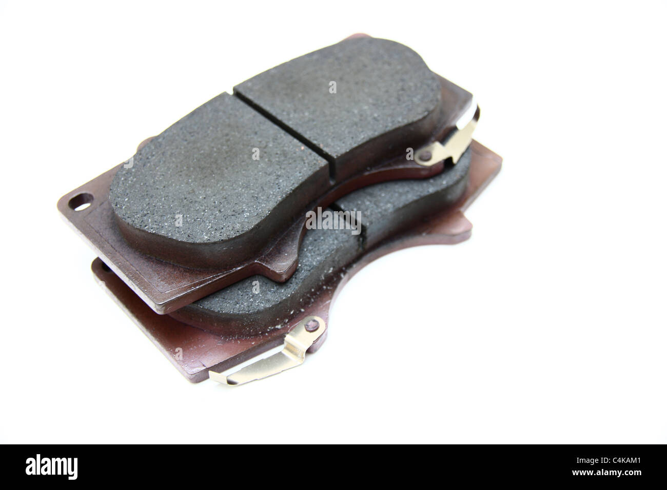 New brake block of the car on a white background Stock Photo - Alamy