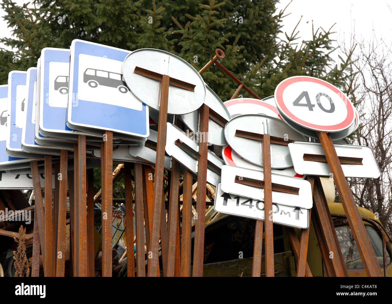 Set different traffic signs hi-res stock photography and images - Alamy
