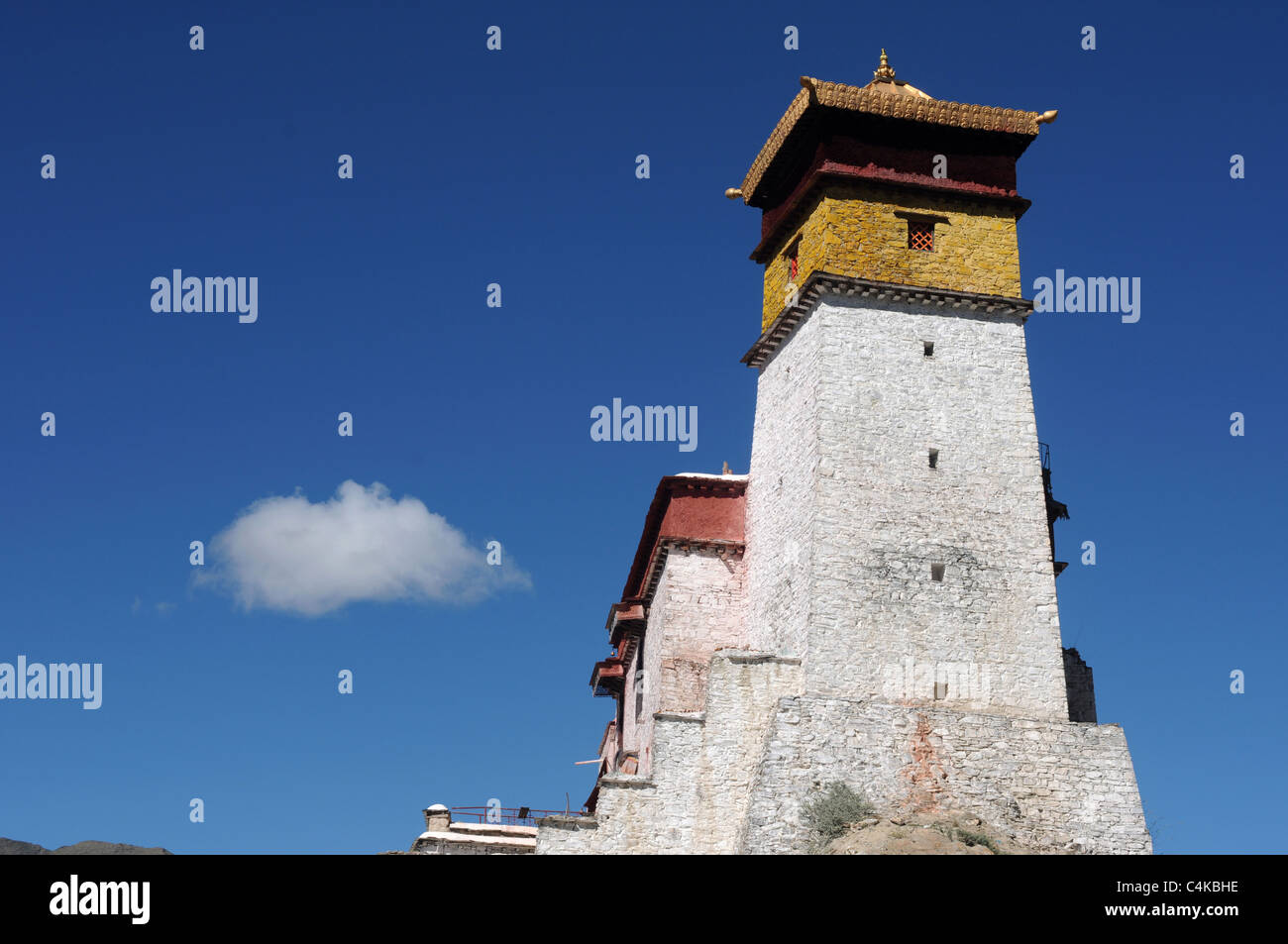 Landmark of an ancient palace in Tibet Stock Photo - Alamy