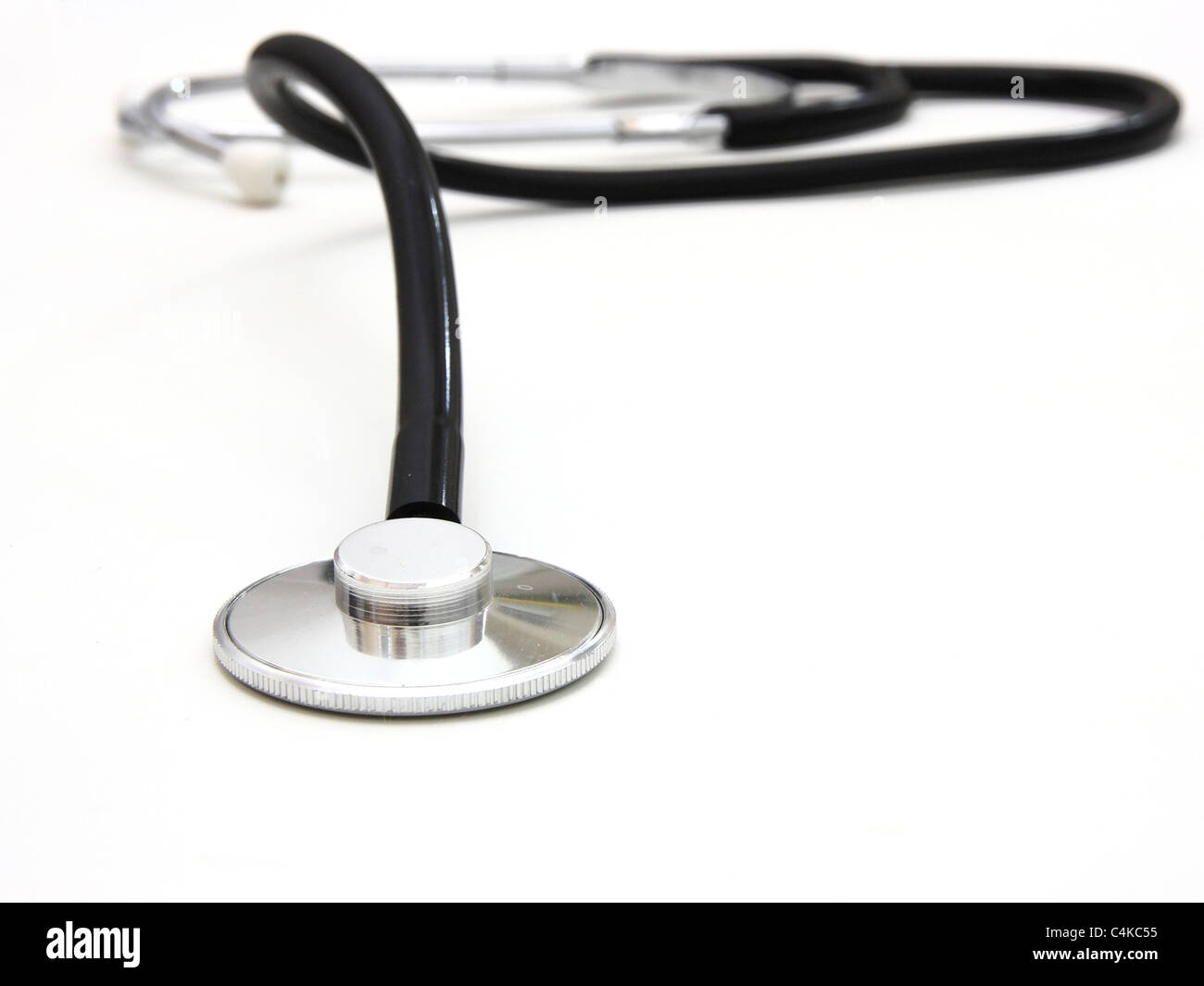 stethoscope isolated over a white background. Medical instrument for ...