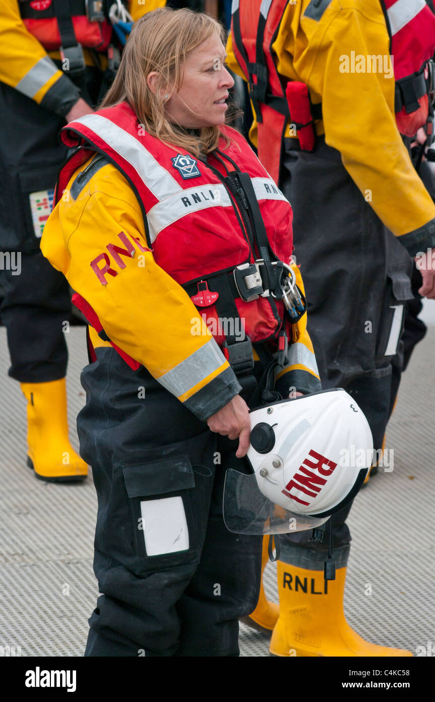 Rnli woman female crew hi-res stock photography and images - Alamy