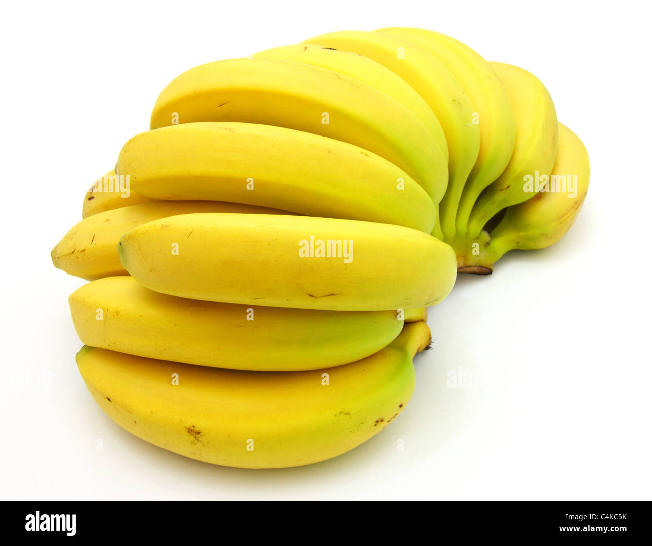 Bunch of bananas isolated on white background Stock Photo - Alamy