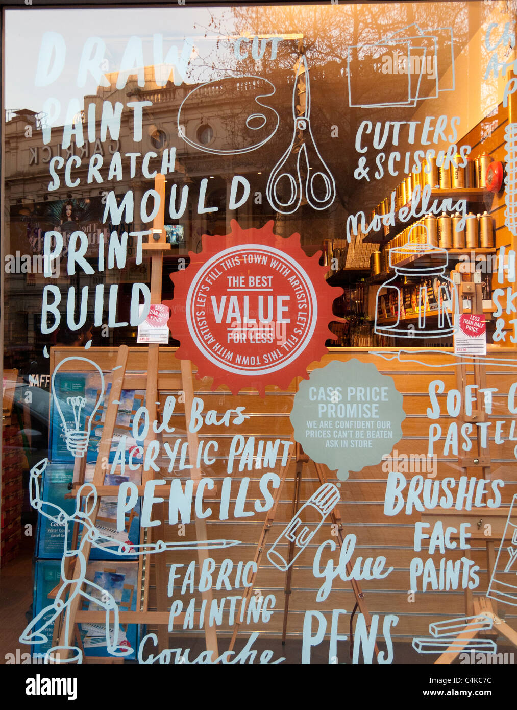 Art shop window,London,England Stock Photo - Alamy