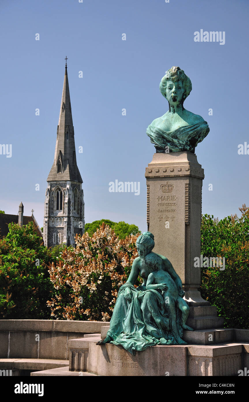 St Alban's Anglican Church and Princess Marie statue, Churchillparken ...