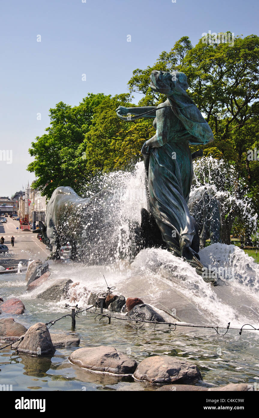 Gefion Fountain, Churchillparken, Copenhagen (Kobenhavn), Kingdom of ...