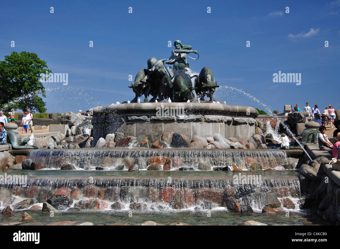 Gefion Fountain, Churchillparken, Copenhagen (Kobenhavn), Kingdom of ...