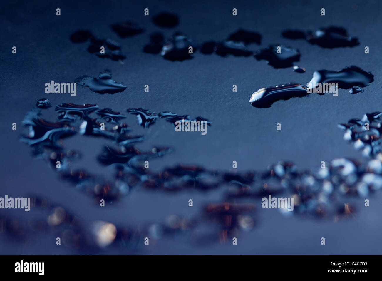 waterdrops on a lid Stock Photo - Alamy