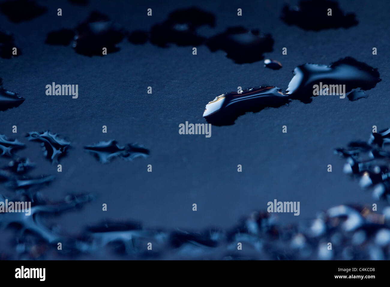 waterdrops on a lid Stock Photo - Alamy