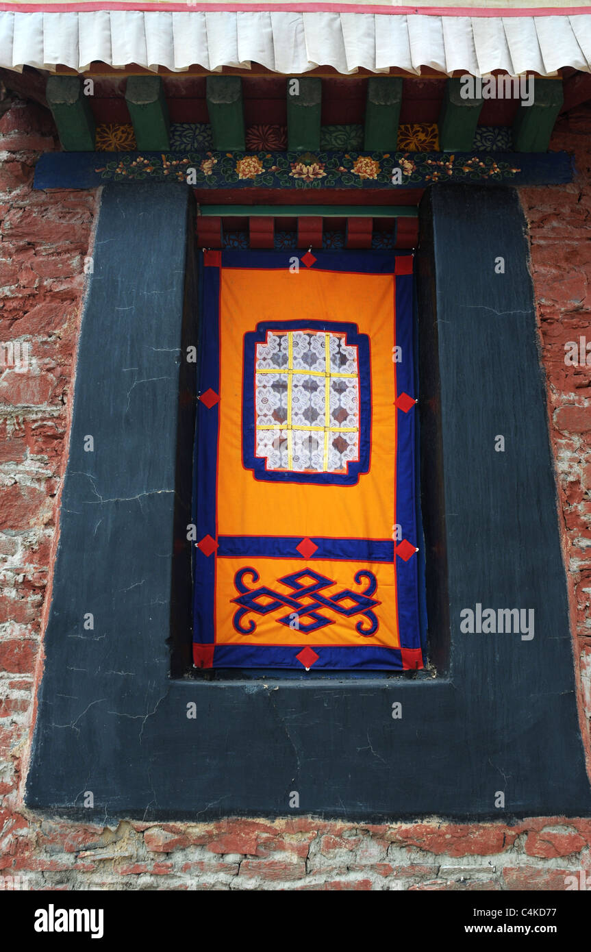 A window of typical Tibetan style in Lhasa,Tibet.Details Stock Photo ...