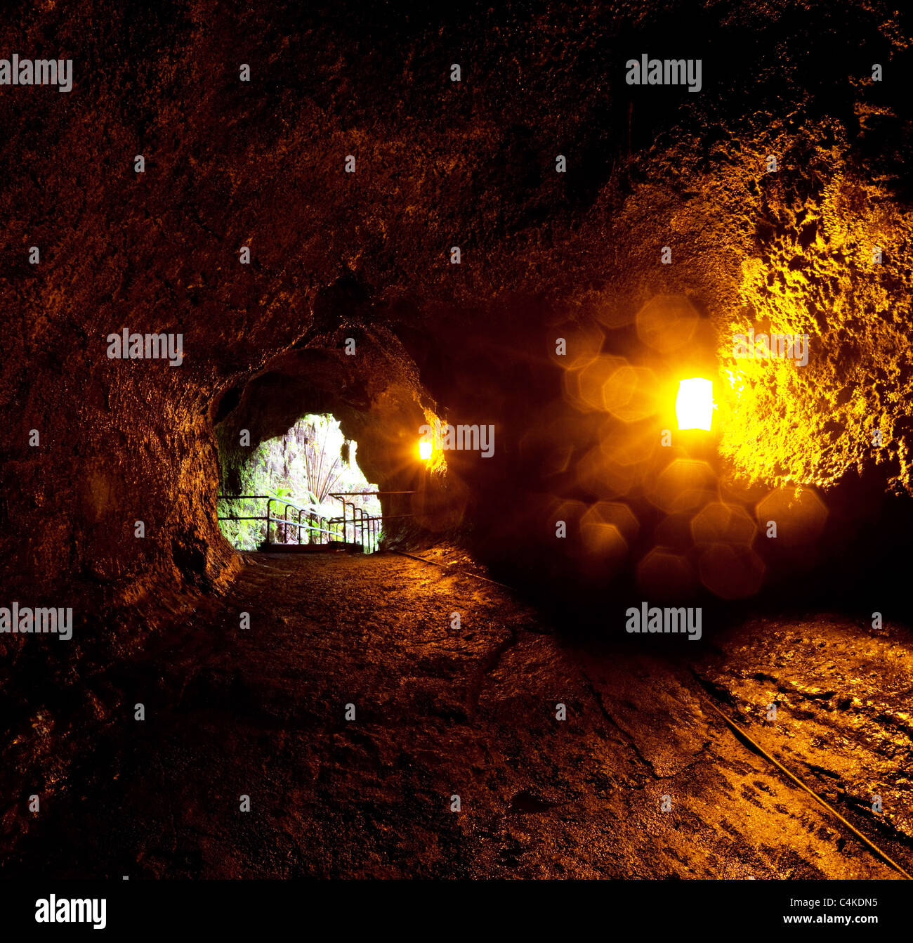 lava tube in Volcanoes National Park Stock Photo - Alamy