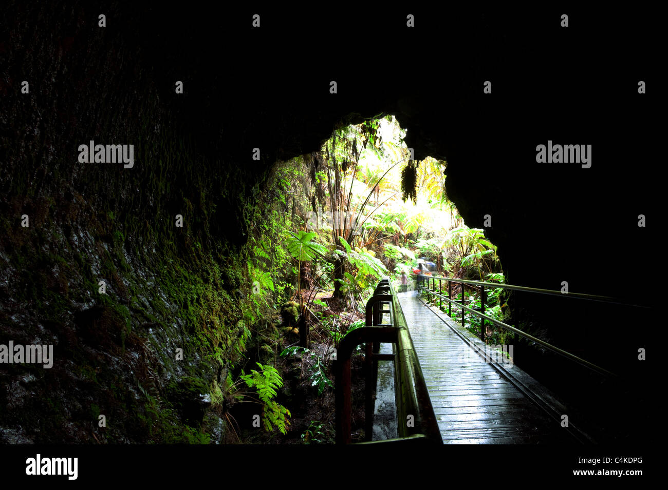 lava tube in Volcanoes National Park Stock Photo - Alamy