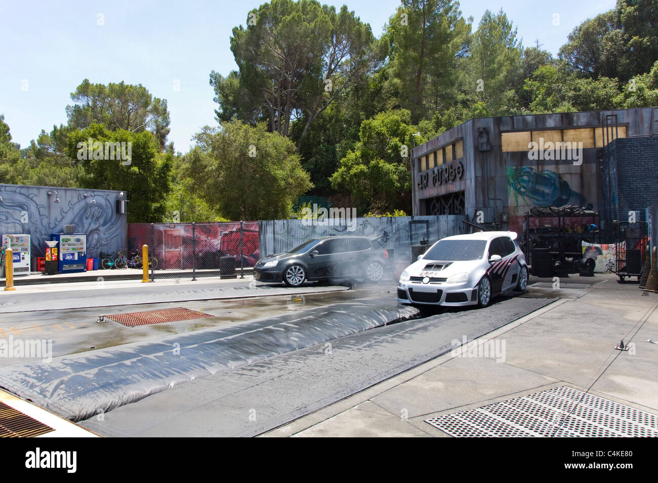 Fire and Car Show at Universal Studios, Los Angeles, California, USA ...