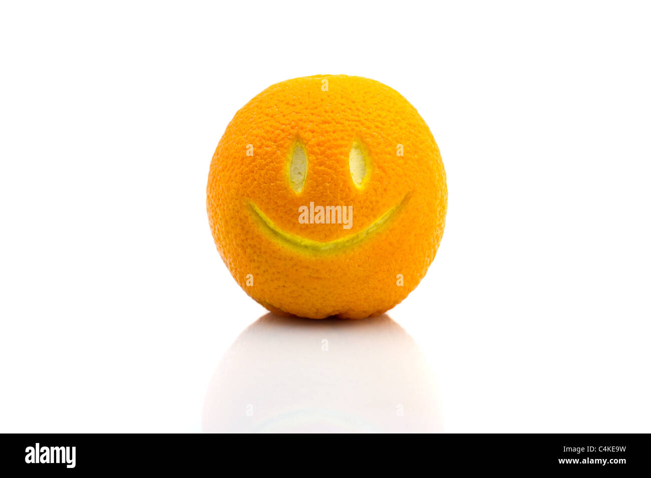 sweet orange on white Stock Photo - Alamy