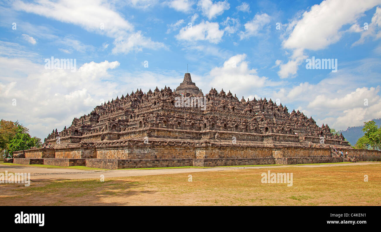 Borobudur temple near Yogyakarta on Java island, Indonesia Stock Photo ...