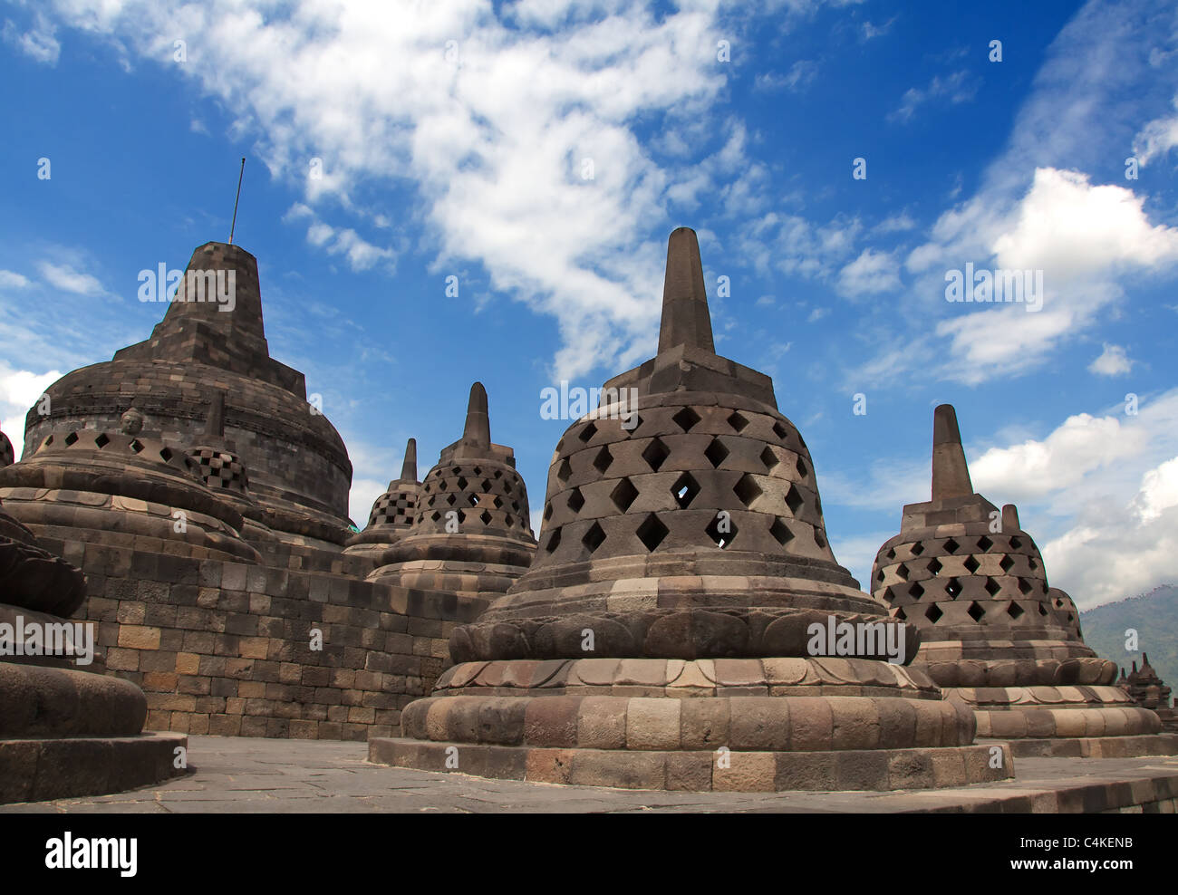 Borobudur temple near Yogyakarta on Java island, Indonesia Stock Photo ...
