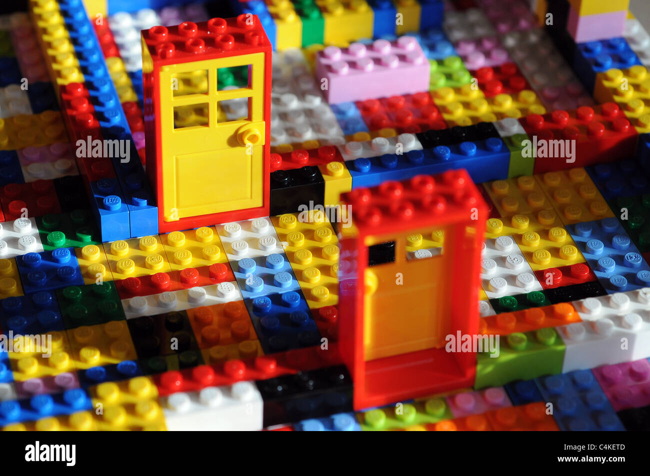 Lego toy building bricks with Doors and couple,Building blocks,couple ...